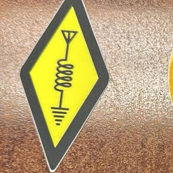 Ham Radio Symbol Sticker, 3" Waterproof Vinyl, Ideal for Outdoor ...