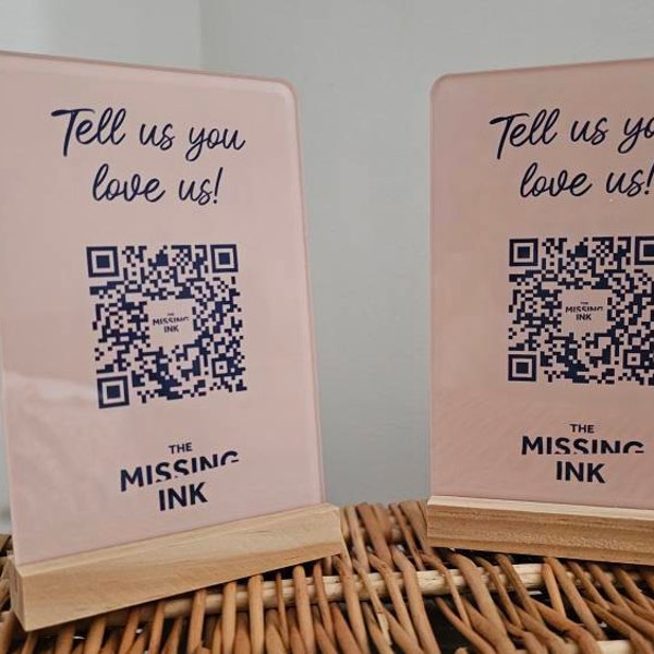 Virtual Tip Jar QR Code Sign With Stand | Tips Accepted Sign | Scan to ...