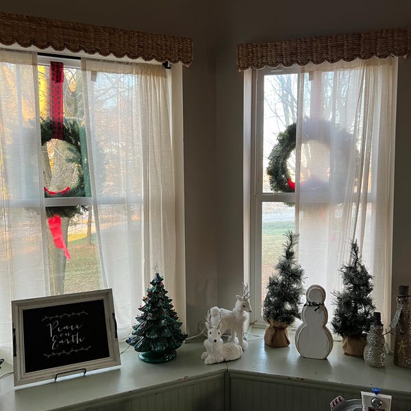 Water Hyacinth Window Pelmet, Window Cover, Natural Valance From Water ...