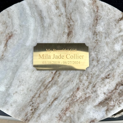 Bright Brass Engraved Plate Engraving Customized Metal Name Plate ...