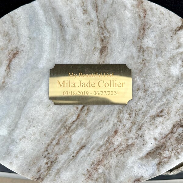 Bright Brass Engraved Plate Engraving Customized Metal Name Plate ...