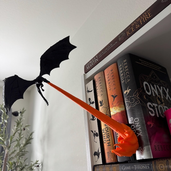 Fire Breathing Dragon Book Nook With Book Mount, Perfect Gift or ...