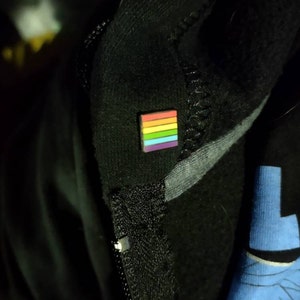 Non-binary Ribbon Pin Subtle Pride Flag Enamel LGBT LGBTQ - Etsy UK