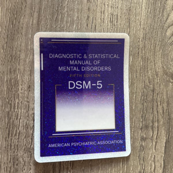 DSM Psychology Glitter Sticker, Psychiatry, Phd, Psyd, Psych Nurse Gift ...