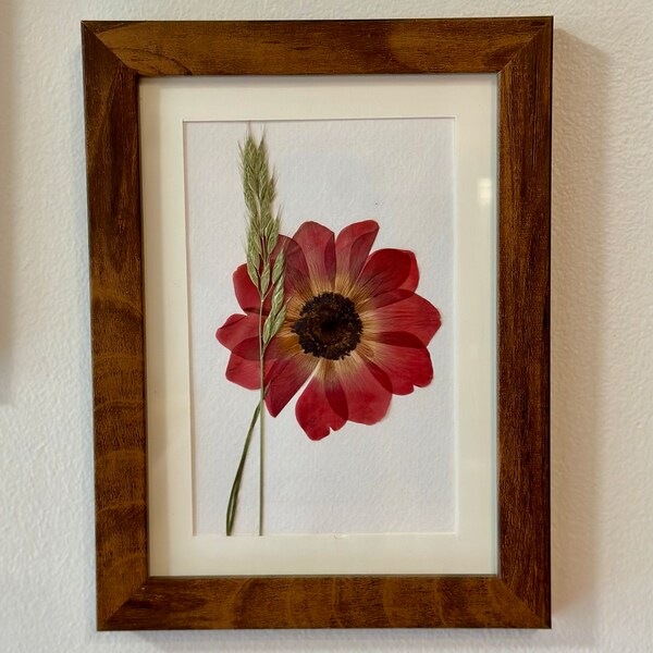 Botanical Card - Pressed Flowers - Real Flowers, Dried - Handmade ...