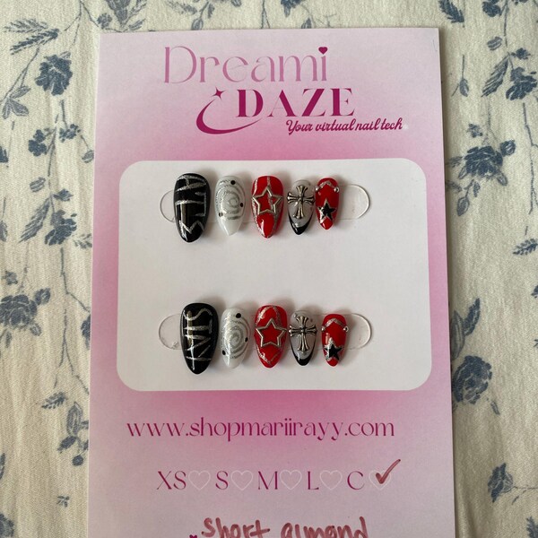 Stray Kids Press on Nails Handmade Fake Nails Kpop Press Ons Dominate World Tour Press Ons ...