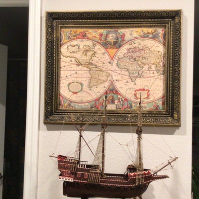 Old World Map 1630 Antique Fine Art Reproduction Print by Henricus Hondius Wall Map Art Print - Etsy