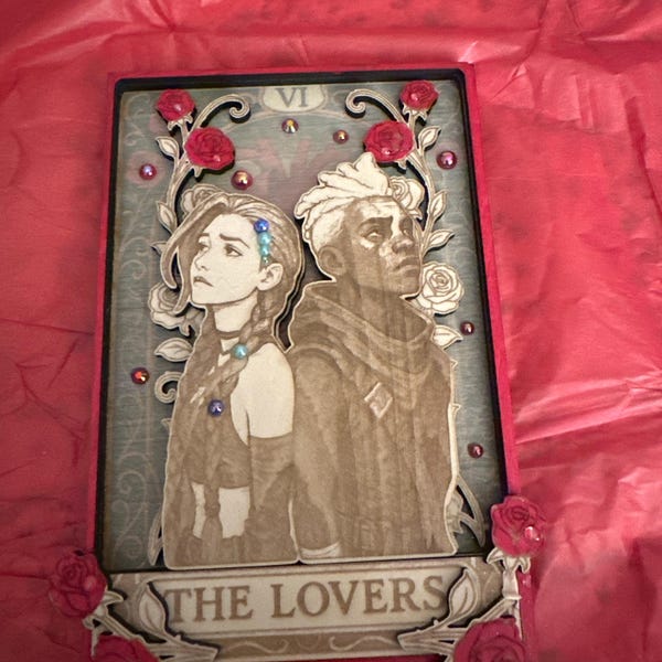 Wooden Tarot Card League of Legends Arcane Jinx Ekko (the Lovers) - Etsy