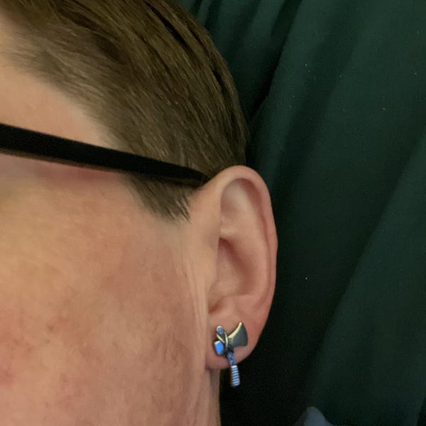 Mens Earrings - Silver Stud Earrings, Men, Gift for Manly Man, Male ...