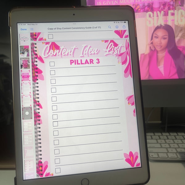 Social Media Content Consistency Planner Template - Etsy