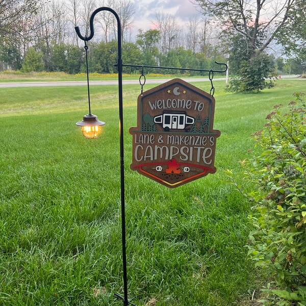 Welcome to Our Campsite | Personalized Camping Sign | Family Name ...