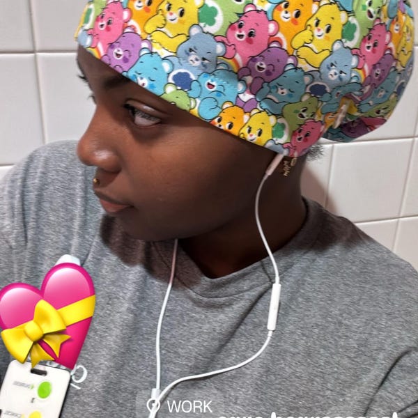 Flying Pigs Scrub Cap With Satin Lining, Ponytail, Euro, High Bun ...