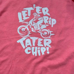 Dirt Bike Svg Clipart Motocross Svg Let Er Rip Tater Chip Iron on Print ...