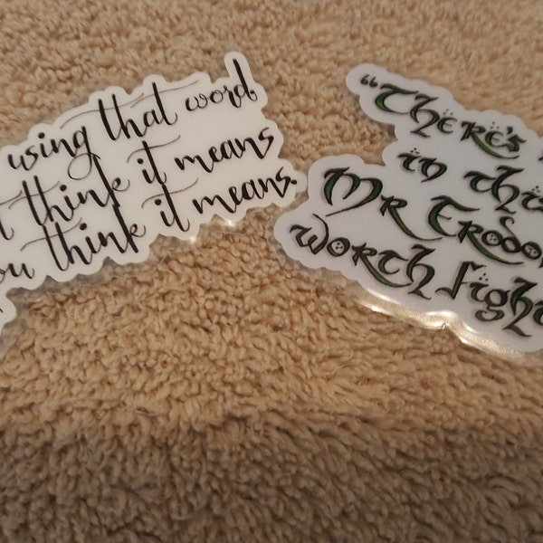 Waterproof Vinyl Sticker | Hobbit Door | Tolkien Inspired Art - Etsy