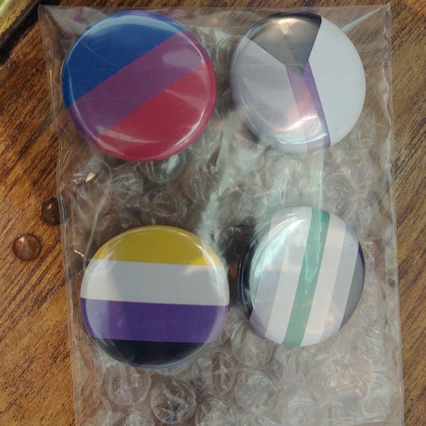 LGBT Pride Buttons, Pride Flag Buttons - Etsy