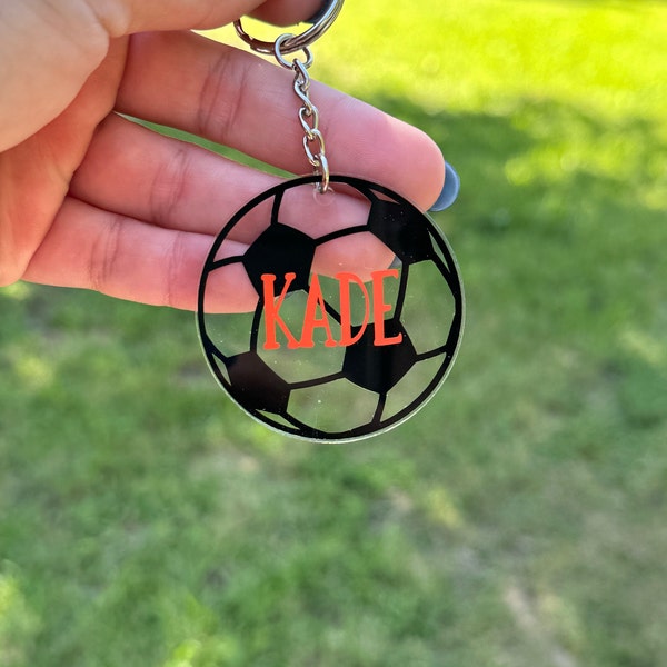 Personalized Sports Keychain | All Sports Name Tag | Sports Team Snack ...