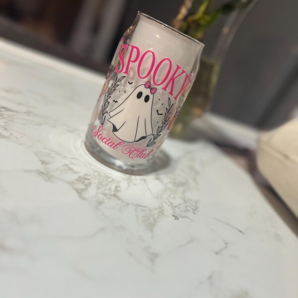 UVDTF Wrap Halloween Ghost Pumpkin Cat Cookies for 16oz Can Glass Mug Tumbler, Halloween Wrap ...