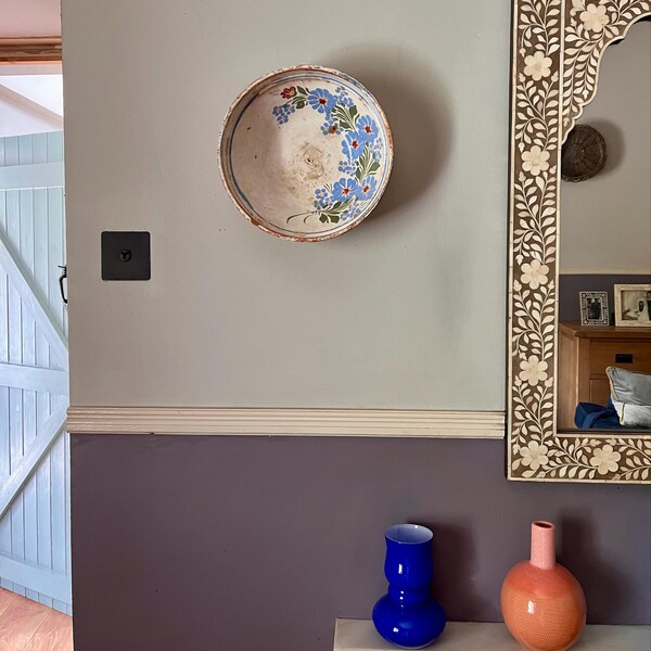 Vintage Pottery Wall Plates | Beige Deep Korond Wall Plates | Antique ...