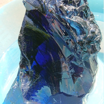 Turquoise Blue Andara Monatomic Crystal Glass Rough 1.9kg - Etsy