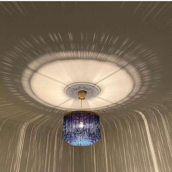 Fringe Pendant Ceiling Light, Boho Chic Fringe Pendant Light: Versatile ...