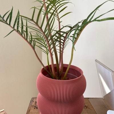 Pink Planter Pot, 3D Printed, Planter, Housewarming Gift, Housewarming ...