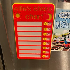 Sliding Routine Chart Chore Chart Daily Checklist Kids - Etsy