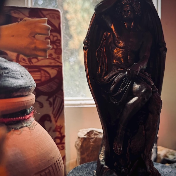 Lilith With Pentagram Candle – Black Wax Ritual Tool for Empowerment ...