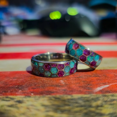 Crushed Opal indigo / Premium Inlay Material for Ring Jewelry, Woodwork ...