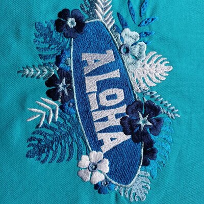 Aloha Machine Embroidery Design Hawaiian Flowers Embroidery Files 8 ...