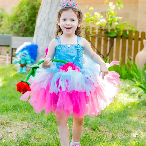 Poppi Birthday Crown, Troll Headband, Troll Crown for Kids, Headband ...