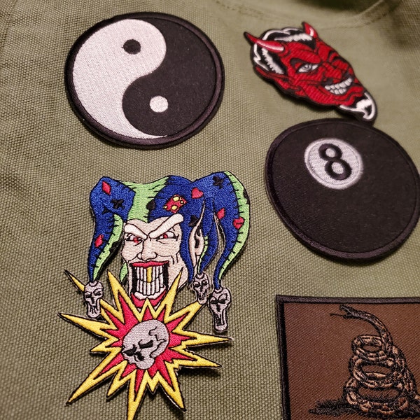 Evil Jester Skull & Star Iron on Sew on Embroidered Patch 3 "x 4 " - Etsy