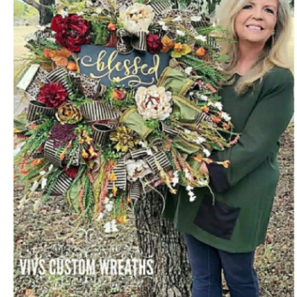 Round Wreath Sign, Religious Sign, Everyday, Farmhouse Sign, Wreath ...