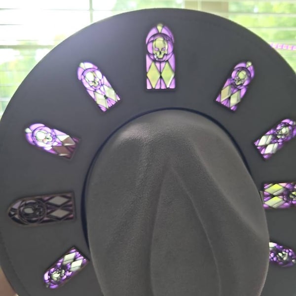 CUSTOMIZE Stained Glass Window Hat - I Knew Him Well - Grisly Chapeau ...