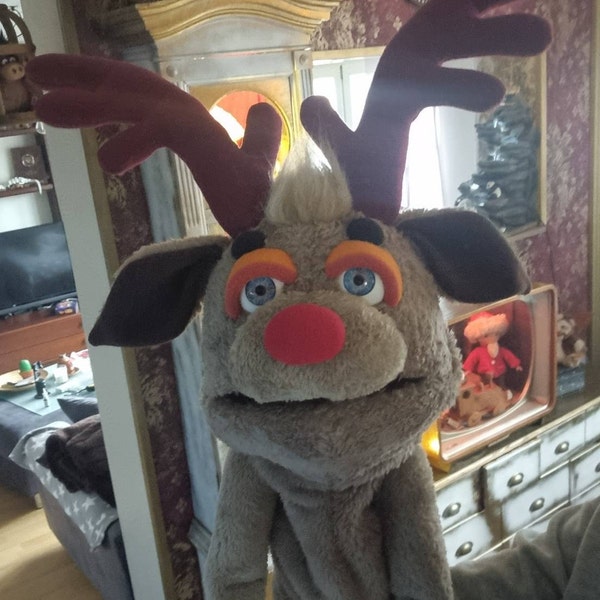 Handmade Ventriloquist Dummy Furry Rabbit Monster Professional Hand ...