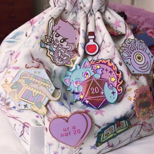 TTRPG Dnd Hearts Hard Enamel Pins | Best DM and Ur a Nat 20 | Gift for ...
