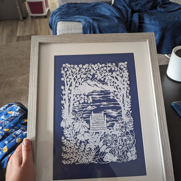 EMMA BOYES Papercut Template 'the Lakes' DIY - Etsy