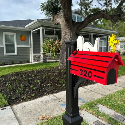 Snoopy and Woodstock Mailbox - Etsy