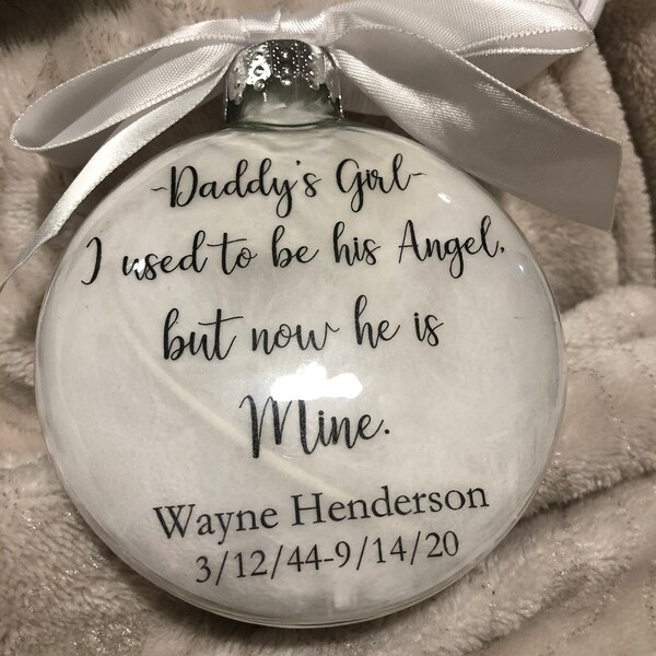 I Used to Be His Angel Father Memorial Daddy in Heaven Sympathy Gift ...