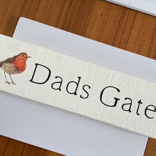 Personalised Painted Wooden Sign for House Garden Gate Outdoor Door ...