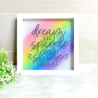 Dream Big, Sparkle More, Shine Bright Svg, Vector File, Svg, Quote SVG ...