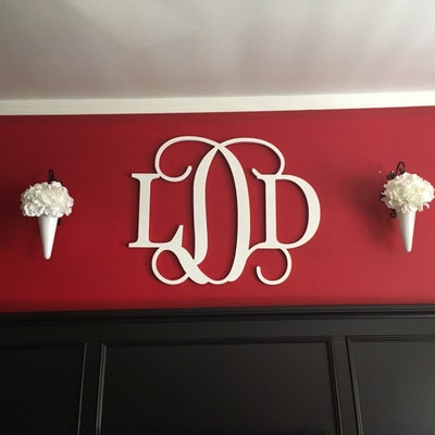 Wood Monogram, Wooden Monogram Wall Hanging, Wooden Monogram, Wall Art ...
