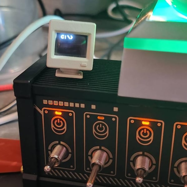 Miniature CRT Monitor: Retro MS-DOS Desktop Decor - Etsy