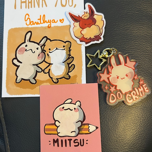 Live Fast Stickers Set Set of 3 Cute Kawaii Animal Stickers, Gift Idea ...