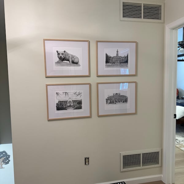 Penn State Wall Art Bundle | Penn State Gift | Penn State Wall Decor ...