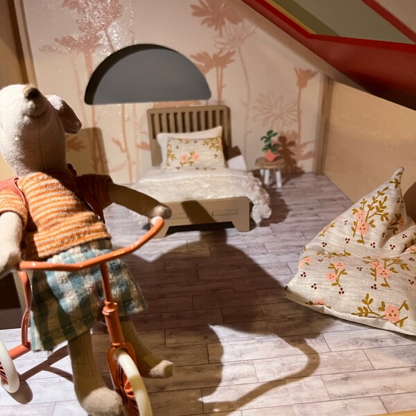 Miniature Living Room Bundle 1:12 Scale, Luxe Comfort, Modern Dollhouse ...