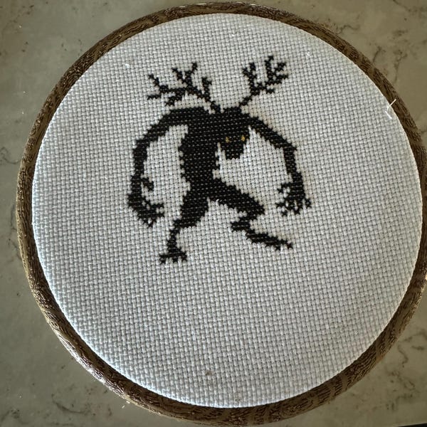 Mini Sasquatch Bigfoot Cross Stitch Pattern Cryptid Cross Stitch ...