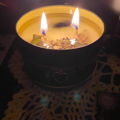 Moon Wishes Manifestation Ritual Candle/full Moon Candle/mystical Candle/intention Candle/spell ...