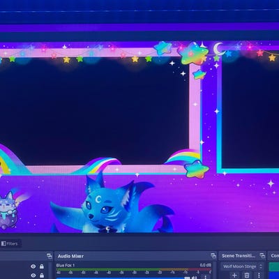 ANIMATED Twitch Overlay Stream Package: Pink Blue Easter's Day Game ...