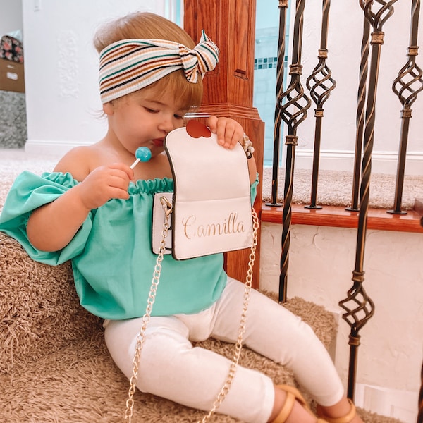 Personalized Boutique Girl Purse. Lovely Mini Bag for Girls. Gift for ...