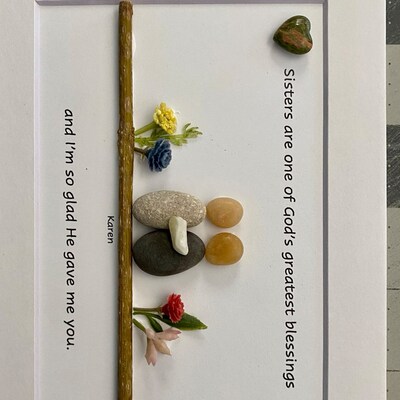 Personalized Couple and Dog Pebble Art Fall Tree, Anniversary Gift ...